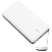 China 10000mAh wireless charging power bank, with 4 LED light display power level, with built-in cable for sale