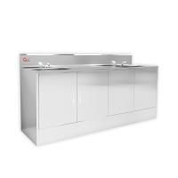 China Custom Durable 304 Stainless Steel Hospital Medical Laboratory Scrub Sink for sale