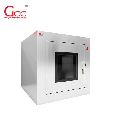 China Electronic Embedded SS316 Cleanroom Stainless Steel Pass Box for sale