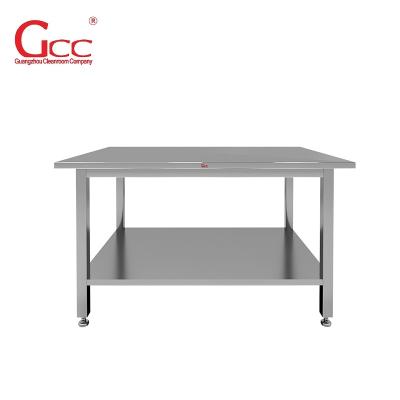 China Premium GCC Stainless Steel 304 Heavy-Duty Work Table with Under Shelf for Hospital CSSD Equipment for sale