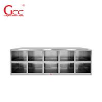 China 304 Stainless Steel Shoe Storage Cabinet with Comfortable Seating for sale