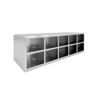 China 304 Stainless Steel Shoe Storage Cabinet with Comfortable Seating for sale