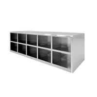 China 304 Stainless Steel Shoe Storage Cabinet with Comfortable Seating for sale