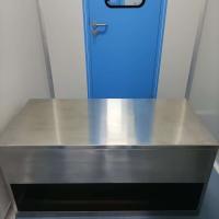 China Hygienic Stainless Steel Cleanroom Shoe Bench for Food Production for sale
