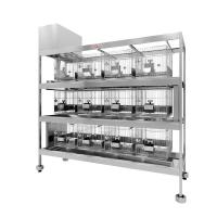 China GCC SUS304 Stainless Steel Laboratory Rabbit Cage System with Automatic Watering Device for sale