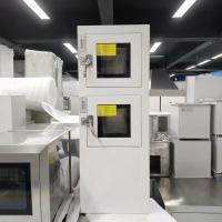 China GCC Three-Chamber Corner Pass Box for A-C, A-B and B-C Cleanroom Material Transfer for sale