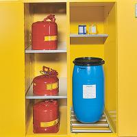 China Flammable Drum Safety Cabinets | 55 Gallon Chemical Drum Storage Cabinet OSHA Certified for Industrial Use for sale