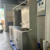 China SUS304 Laboratory Cleaning Sink with Overhead Cabinets for Hospitals, Pathology Labs and Cleanrooms for sale