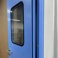 China Airtight Stainless Steel Clean Door Double Swing Cleanroom Door with Viewing Window for sale