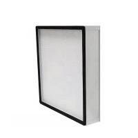 China HEPA H13 Cleanroom Air Filter Glass Fiber Bag With Aluminum Frame for sale