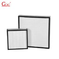 China HEPA H13 Cleanroom Air Filter Glass Fiber Bag With Aluminum Frame for sale