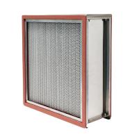 China 250m3/H 400degree H14 High Temperature Hepa Filter With Baffle Plate for sale