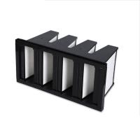 China 900m3/H Cleanroom Air Filter 2 Interval V Bank Plastic Frame for sale