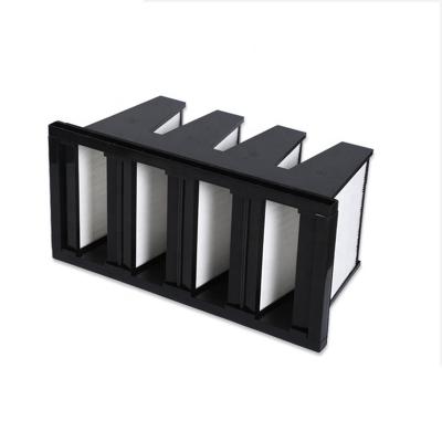 China 900m3/H Cleanroom Air Filter 2 Interval V Bank Plastic Frame for sale
