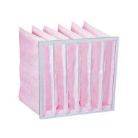 China 2.65m2 Area Synthetic Bag Filter , EN779 Pocket Bag Air Filters Medium Efficiency for sale