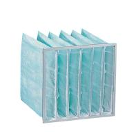 China 2.65m2 Area Synthetic Bag Filter , EN779 Pocket Bag Air Filters Medium Efficiency for sale