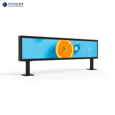 China Double Sided 24 Inch Stretched Bar Lcd Panel 1920x360 Banner Style for sale
