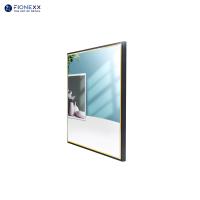 China 22inch Square LCD Display with Mirror Glass Black Gold Frame Digital Signage for sale