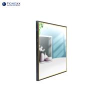 China 22inch Square LCD Display with Mirror Glass Black Gold Frame Digital Signage for sale