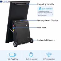 China 43 Inch 1080P Outdoor Battery Powered Digital Signage Poster 2000 Nits PCAP Optional for sale