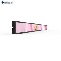 China Artistic Digital Signage Flexible Advertising Display Board Network Indoor Stretched Bar Digital Signage LCD Display Shelf Advertisement Display In The Supermarket for sale