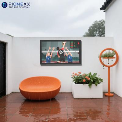 China High Brightness Waterproof Outdoor TV, Full Sun TV, 4K Resolution, Max 2000 Nits Brightness, Aluminum Frame, IP65 Waterproof for sale