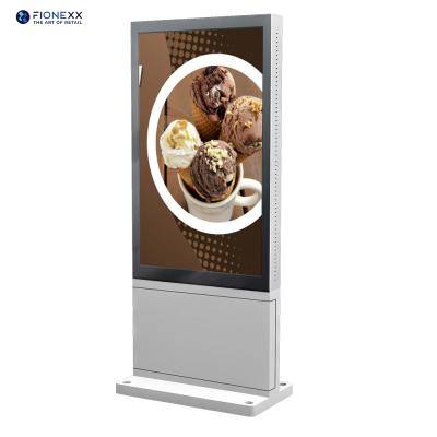 China Weather Proof Floor Standing Lcd Advertising Player 65Inch Outdoor Kiosk Display for sale