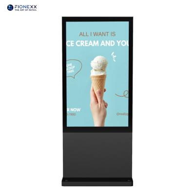 China 86 Inch Gray Windows Outdoor Digital Totem Vertical Digital Screen  800-2500nits for sale