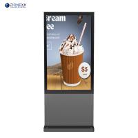 China Fanless AD Board Outdoor Digital Totem 86'' Digital Signage Aluminum Profile for sale