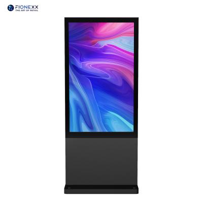 China 32 Inch Black Android Outdoor Fanless Vertical Digital Totem Customized Material Outdoor Display Screen for sale