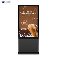 China 86 inch Black Android Outdoor Fanless Vertical Digital Totem for sale