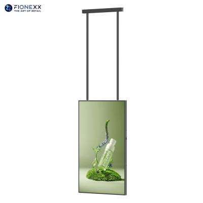 China 49inch High Brightness Hanging Single Sided LCD Window Display with Portrait and Landscape Display for sale