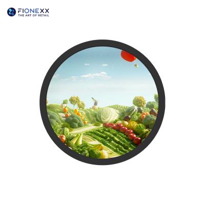 China 23.6 Inch Circular Screen LCD Advertising Display Round LCD Digital Signage 1500 Nits for sale