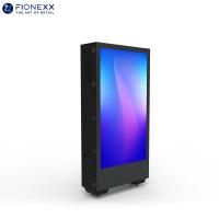 China Bus Stop 75inch Floor Standing Digital Signage Double Sided Digital Display IP65 for sale