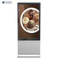 China Super Slim Digital Signage Kiosk Double Sided LCD Advertising Player Vertical Totem for sale