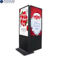 China Vertical Digital Signage Dual Sided Floor Stand Kiosk for Indoor Advertising AD/Windows/Android Solution 1920*1080 Resolution for sale