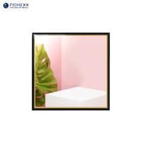 China 22 inch Square LCD Display with Mirror Glass Black Gold Frame Digital Signage for sale