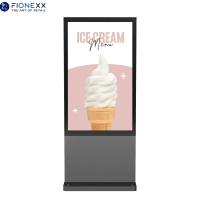 China Street Side 800-2500nits Outdoor Digital Totem 75 Inch Gray AD Board for sale