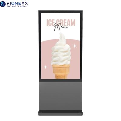 China Street Side 800-2500nits Outdoor Digital Totem 75 Inch Gray AD Board for sale
