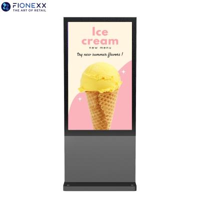 China 800-2500cd/M2 High Brightness Outdoor Digital Totem 55 Inch Aluminum Profile for sale