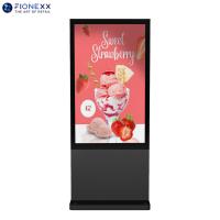 China 43 Inch Black Windows Outdoor Fanless Vertical Digital Totem Outdoor-Designed Fanless Advertising Digital Signage for sale