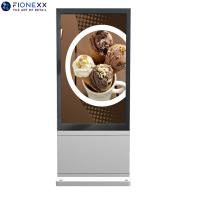China 43 inch Silver Android Outdoor Fanless Vertical Digital Totem for sale