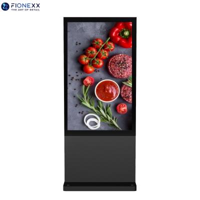 China 86 Inch Black Windows Outdoor Fanless Vertical Digital Signage for sale