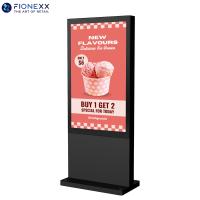 China 43 Inch Black Android Outdoor Fanless Vertical Digital Totem High-Definition Advertising Display Screen for sale