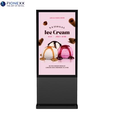 China High-Definition Advertising Display Screen 65 Inch Black AD Board Outdoor Fanless Vertical Digital Totem for sale