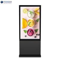 China 49 Inch Black Windows Outdoor Fanless Vertical Digital Totem Outdoor Durable Advertising Display Screen for sale