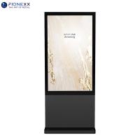 China 32 Inch Black Windows Outdoor Fanless Vertical Digital Totem Outdoor Durable Advertising Display Screen for sale
