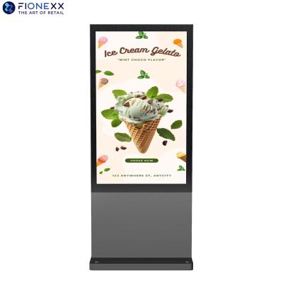 China 43 Inch Outdoor Digital Signage Kiosk With Android 11.0 OS Sleek  Bezel for sale
