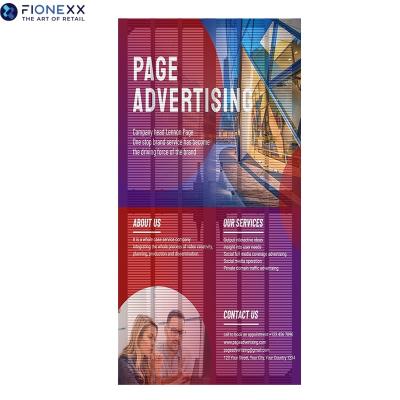 China LED Transparent Display Colorful LED Display High-Brightness LED Transparent Screen Grille Screen Storefront Screen Dual-Power Design Carbon ﬁBer Frame Excellent Heat Dissipation for sale