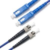 China SC FC Dual Mode Fiber Optic Patch Cord OM3 Blue Wire 2/2 2.0/3.0mm For Surveillance Camera Use  3M 5M 8M 10M for sale